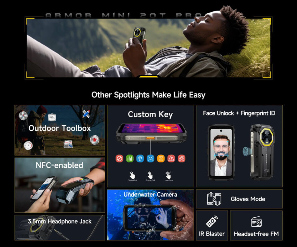 Ulefone Armor Mini 20T Pro 5G Dual SIM (8/256GB) Ανθεκτικό Smartphone ...